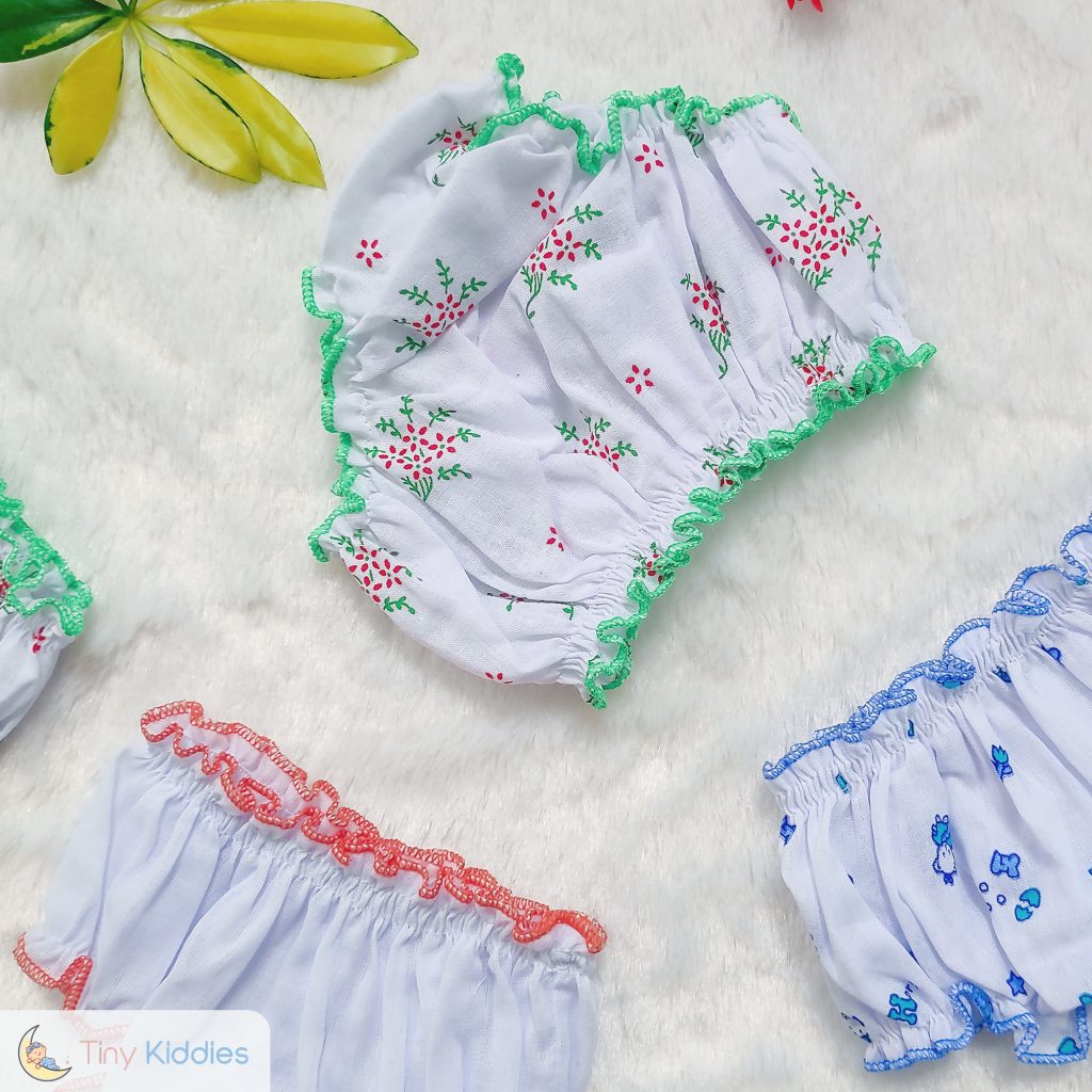 Newborn Baby Panty 100% Cotton [0-6 Months] - Tiny Kiddies
