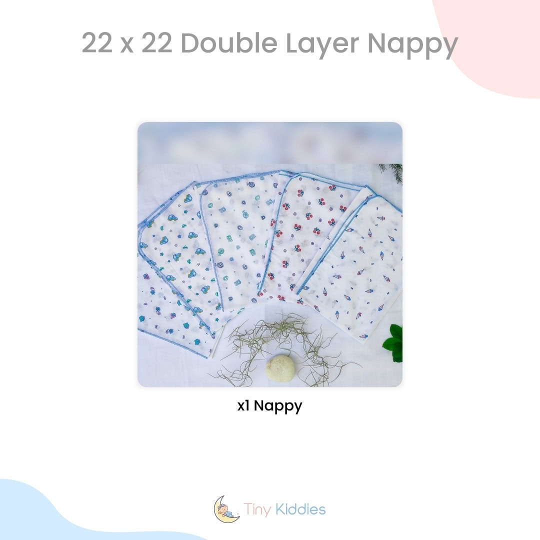 22 x 22 Double Layer Nappy - Tiny Kiddies