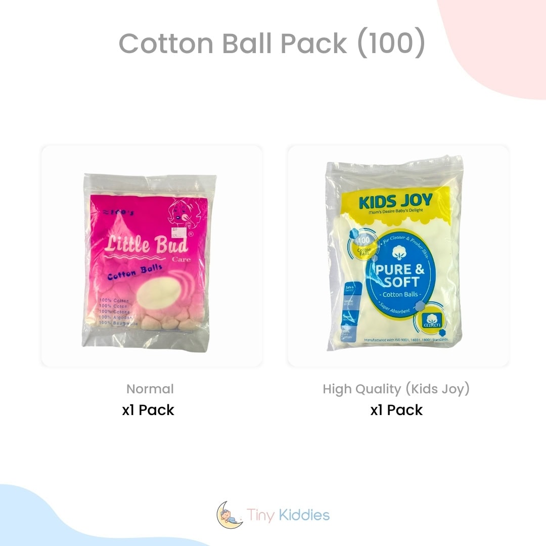 Cotton Ball Pack (100) - Tiny Kiddies